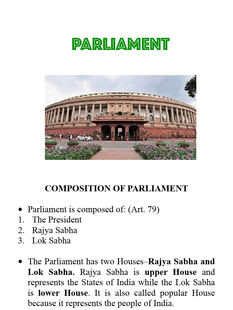 Composition of Parliament | PDF | Political Charters | Government