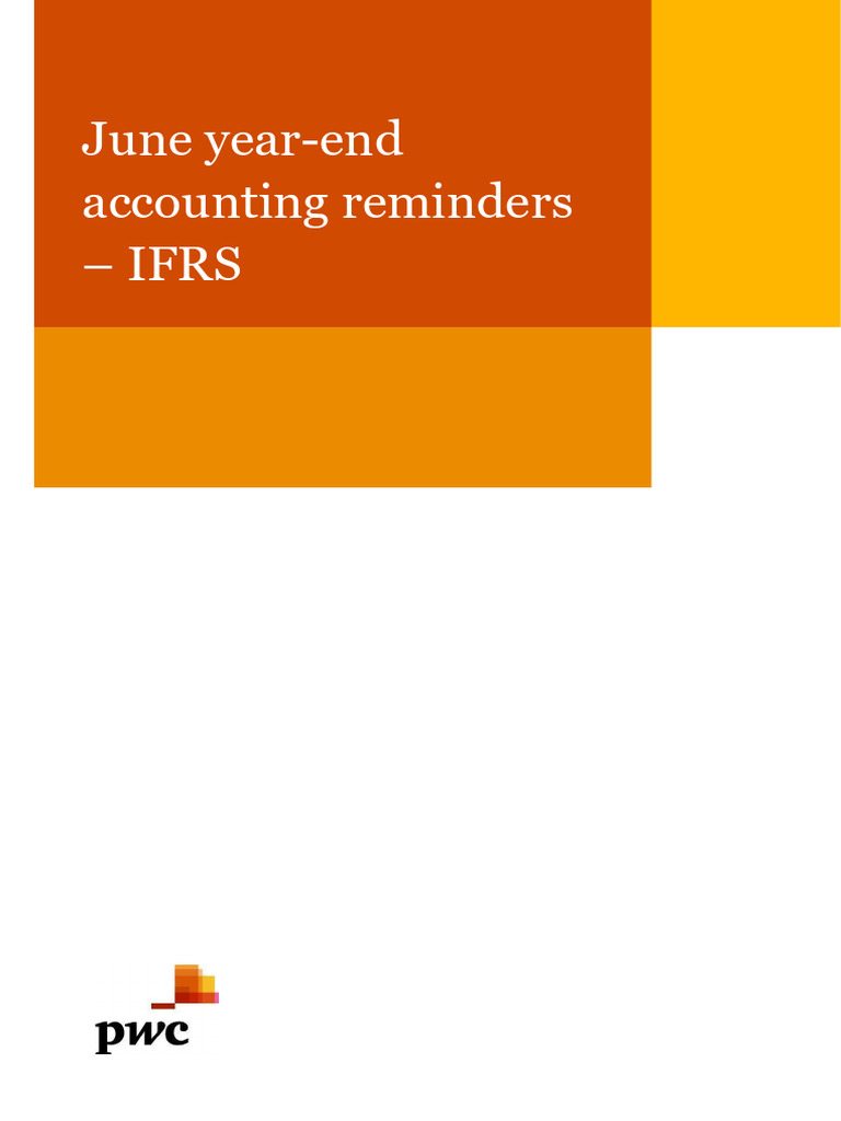 IFRS June 2024 Year-End Reminders | PDF | International Financial ...