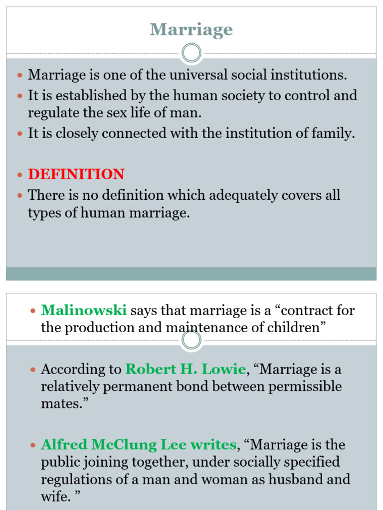 Social | PDF | Marriage | Wife