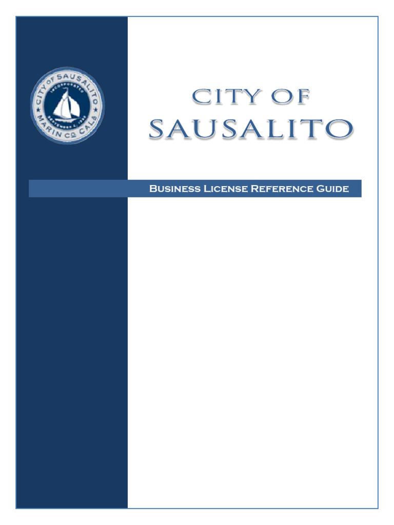 Business License Guide | PDF | License | Fee