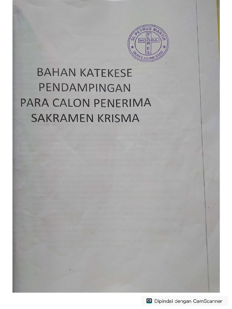 Bahan Pendampingan Calon Penerima Krisma | PDF