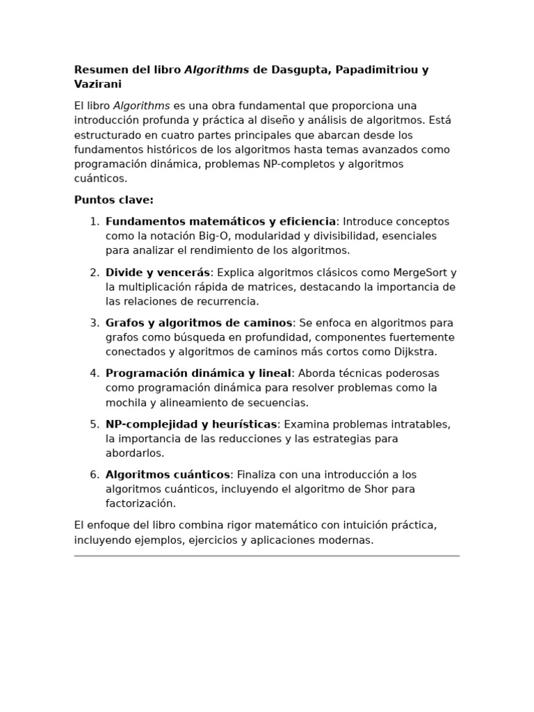 Ensayo La Importancia de Los Algoritmos en El Mundo Moderno | PDF ...