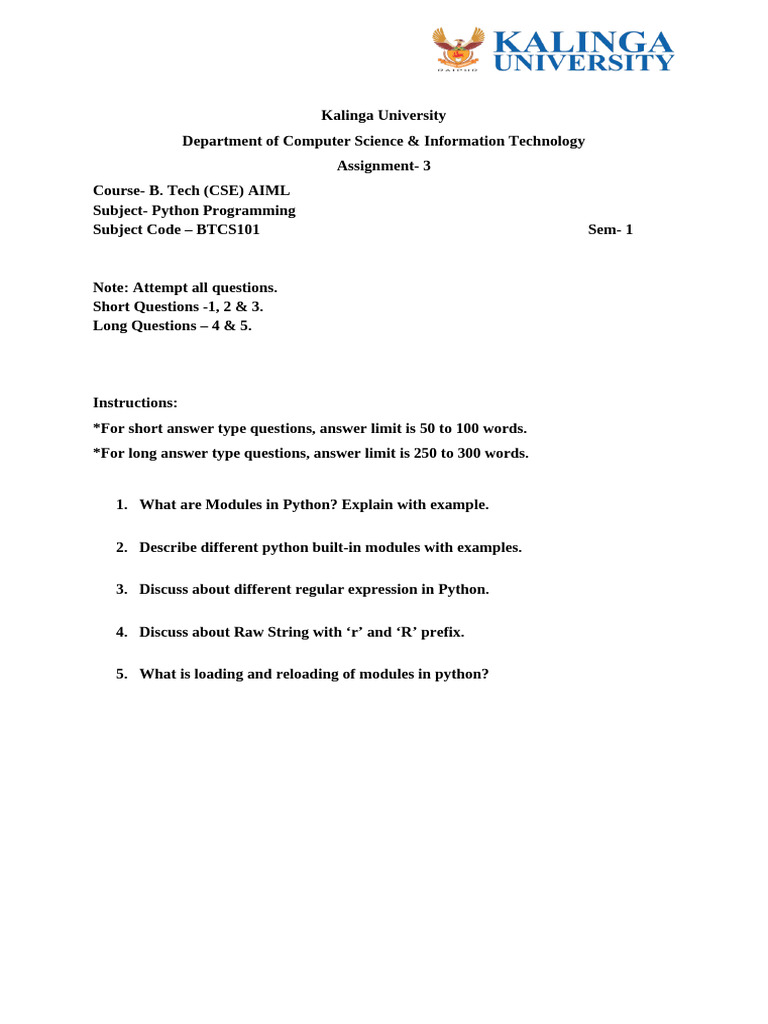 Python Programming Assignment Guide | PDF | Computers