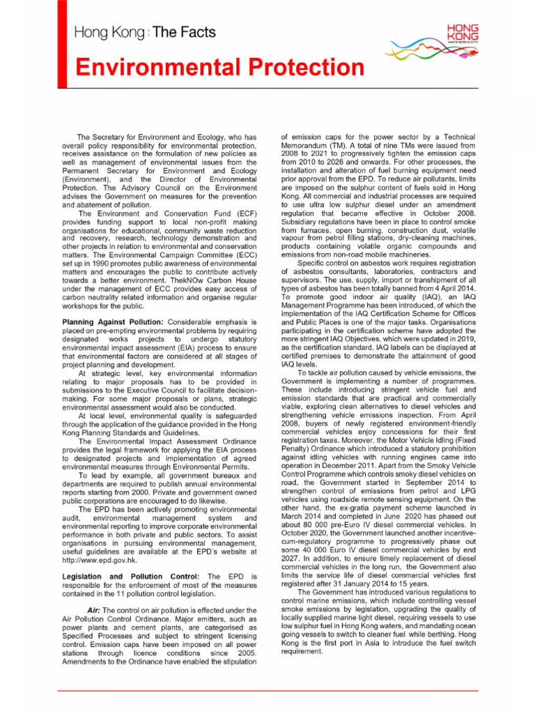 Environmental Protection | PDF | Waste | Sustainable Energy