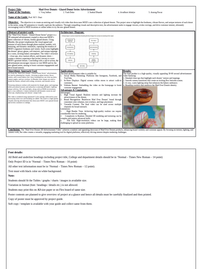 BE Project Poster Final | PDF | Texture Mapping | Rendering (Computer ...
