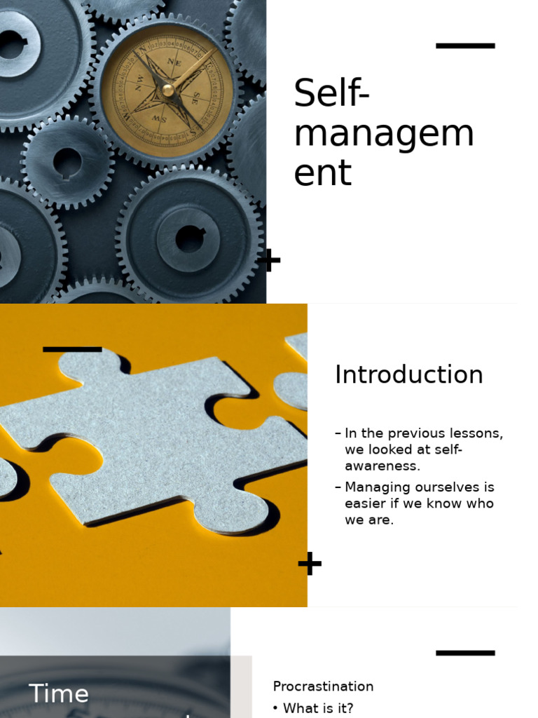 3.self Management | PDF
