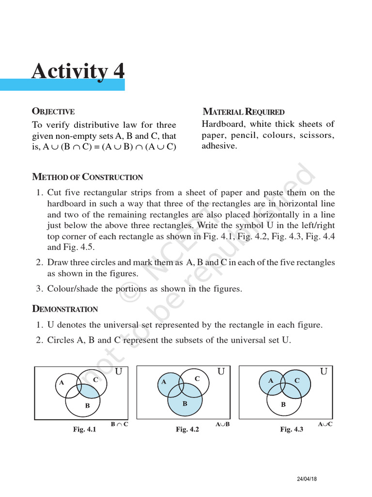Activities 1-3 - Xi | PDF | Mathematics | Mathematical Concepts