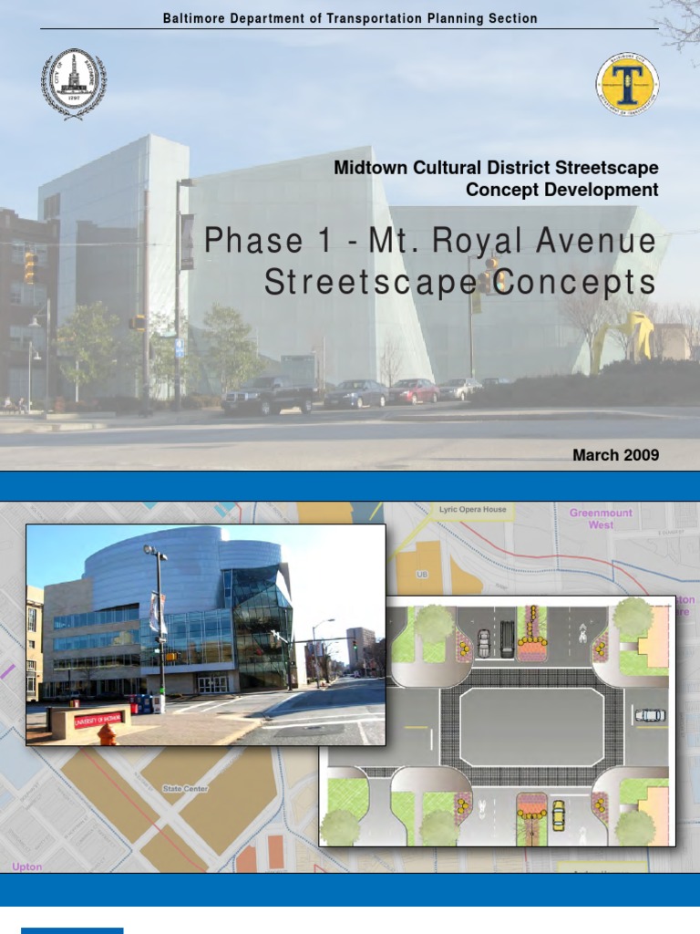 Midtown Streetscape Final Master Plan | PDF | Charles Street (Baltimore ...