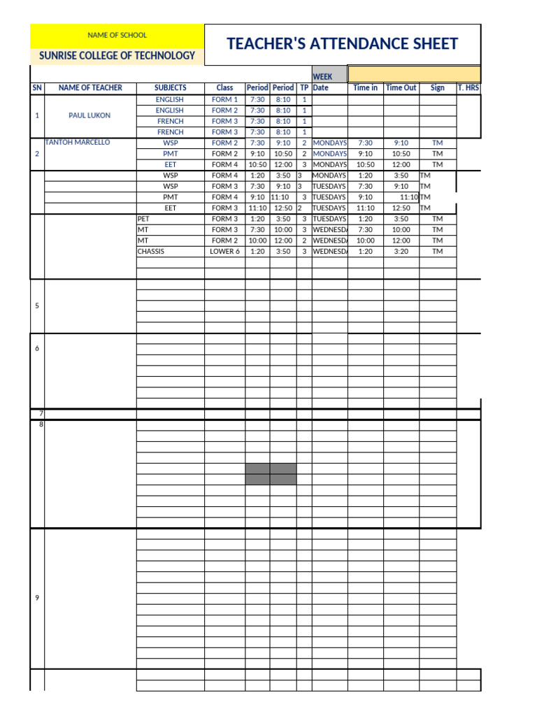 Teaching Load - 2024-2025 2 edited | PDF