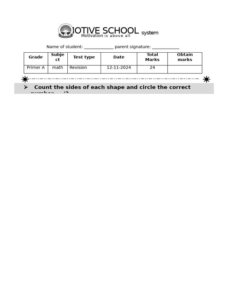 Math Under On Shape | PDF