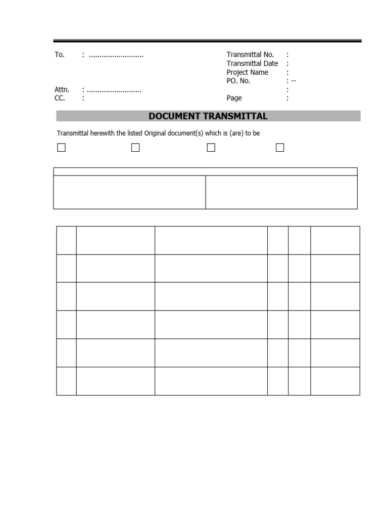 Transmittal SILO | PDF
