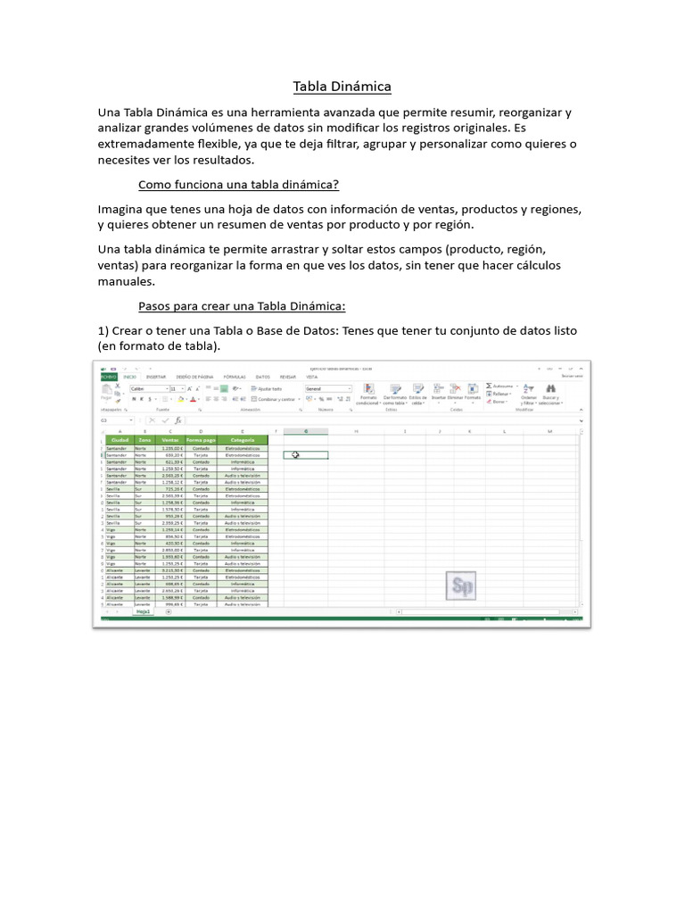Tabla Dinámica | PDF