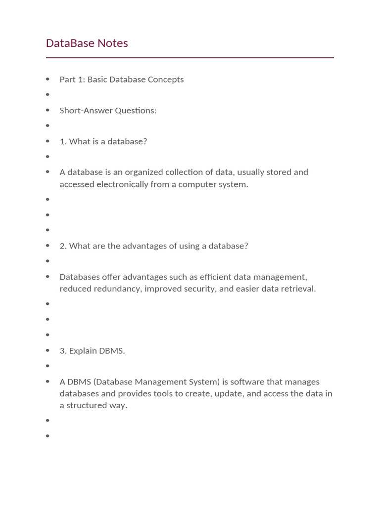 Essential Database Concepts Explained | PDF | Relational Model | Databases