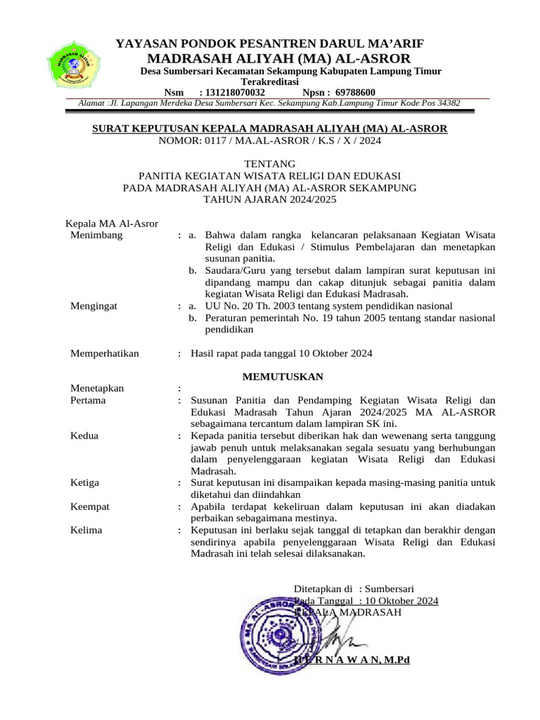 SK Wisata Religi | PDF