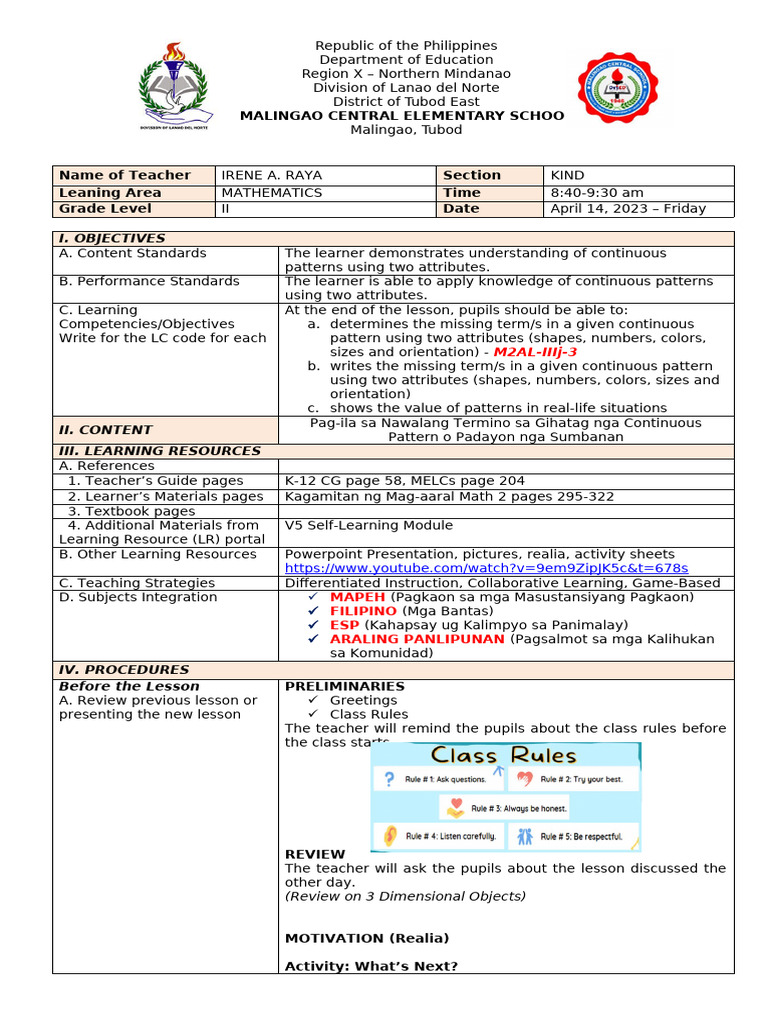 COT DLP | PDF | Learning | Differentiated Instruction