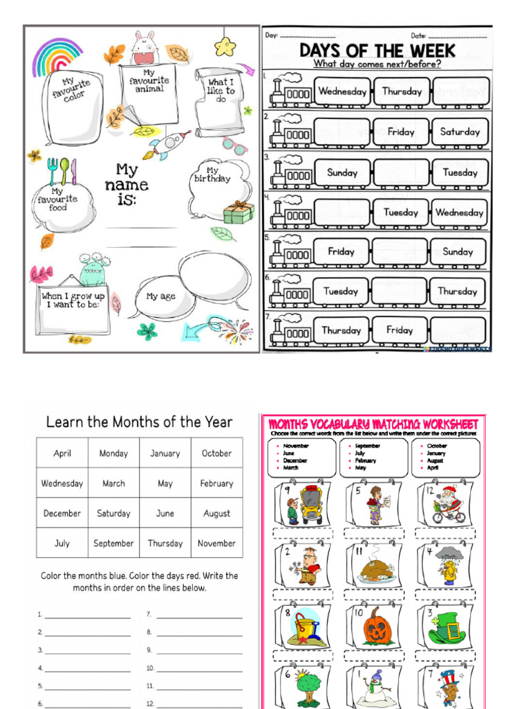 Refuerzo de Ingles Cuartos | PDF