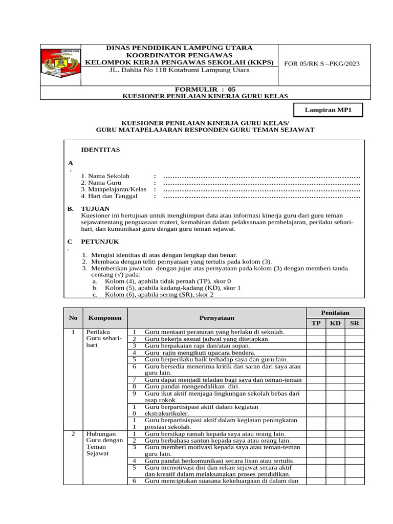 5 - Formulir PKG | PDF