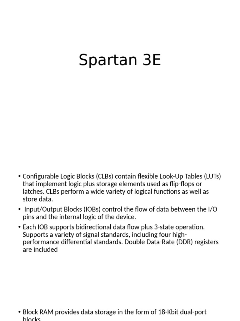 Spartan 3E | PDF | Field Programmable Gate Array | Digital Electronics
