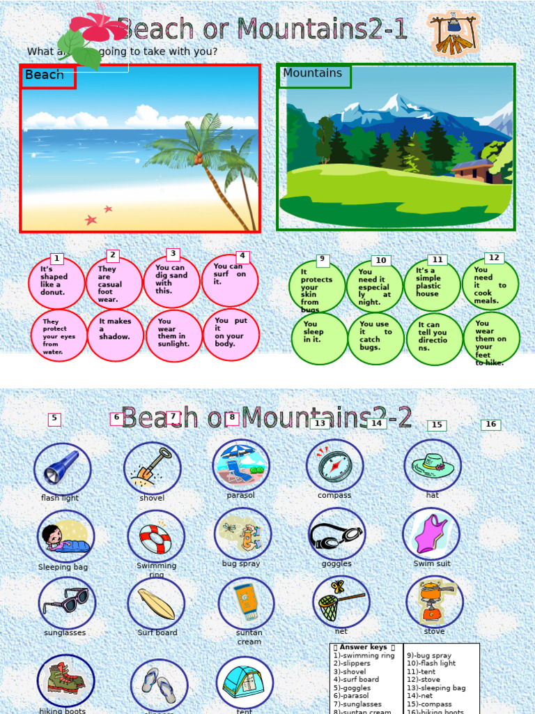 beach or mountains | PDF