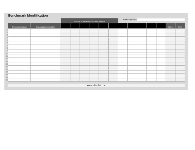 Benchmark Identification | PDF