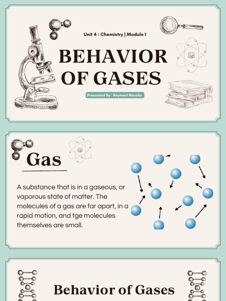 Behavior of Gases Reymart Noroña - 20240401 - 075629 - 0000 | PDF ...