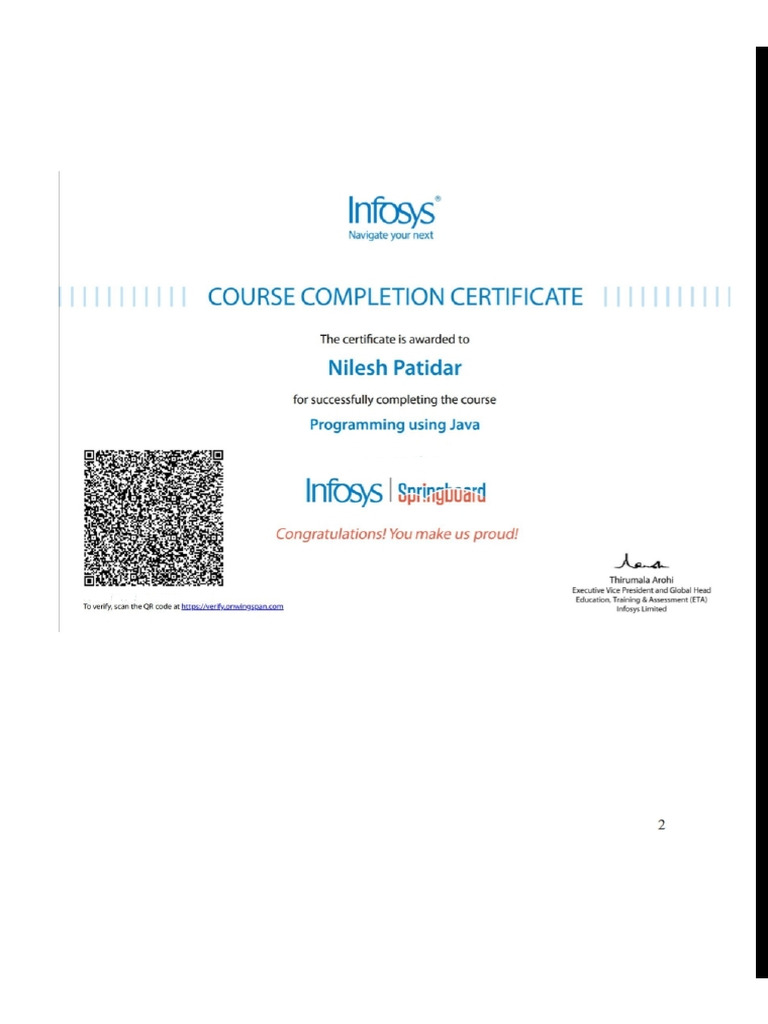 Java Internship Report RGPV | PDF