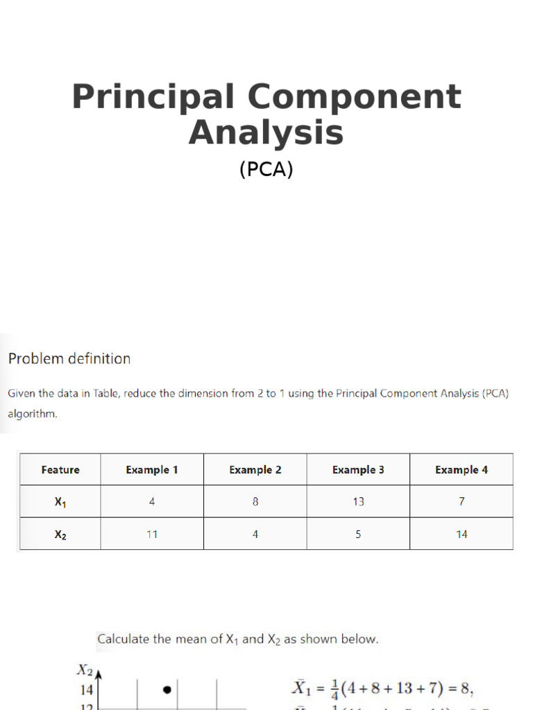 Principal Component Analysis | PDF