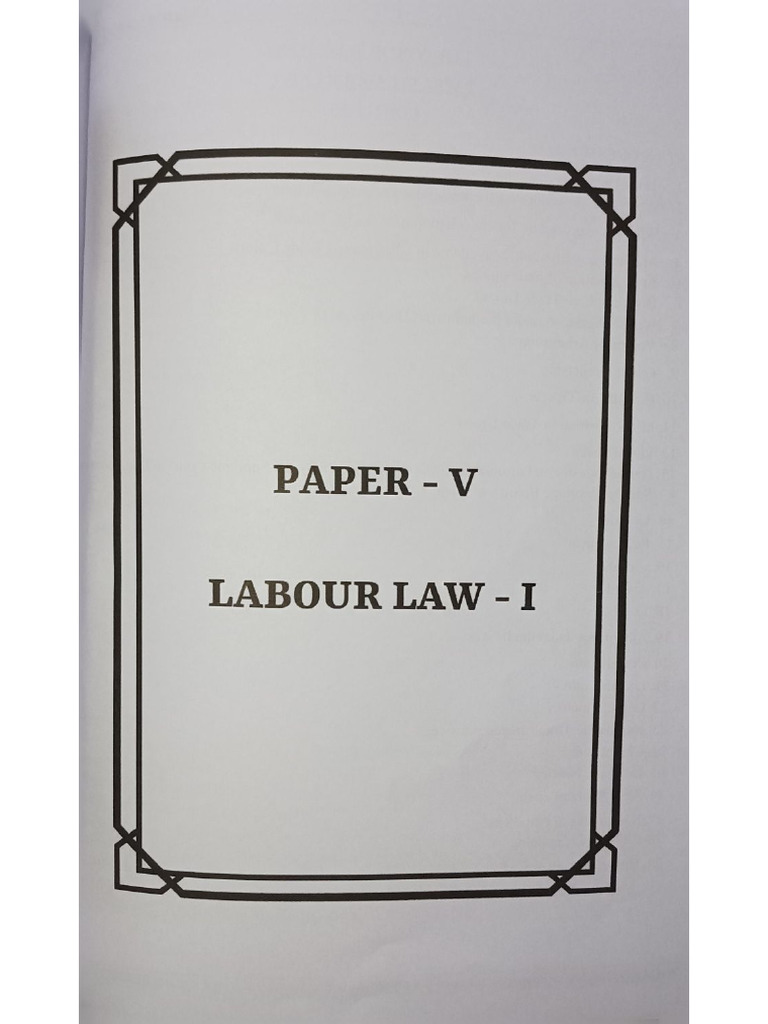 Labour Law | PDF