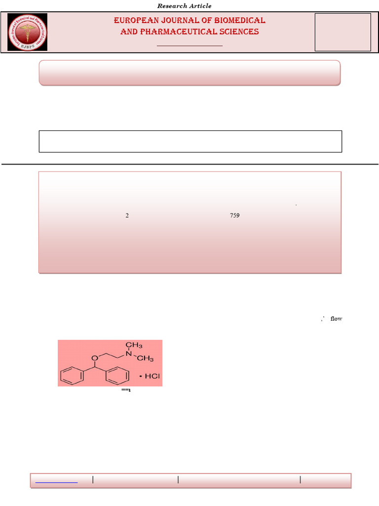 Nief-Diphenhydramine | PDF | Detection Limit | Chemistry