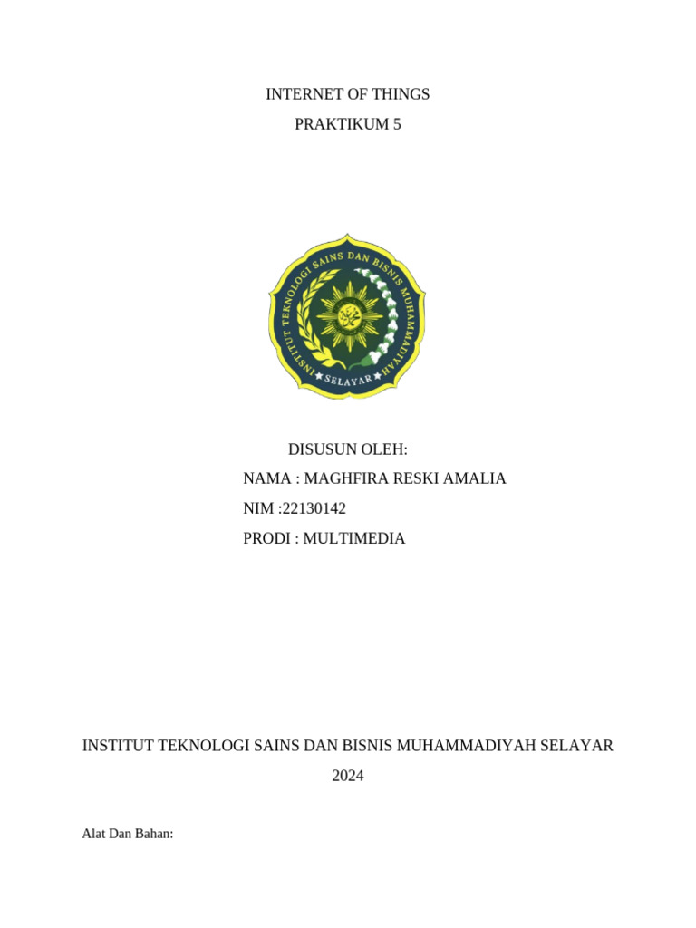 Laporan Iot 5 Maghfira | PDF