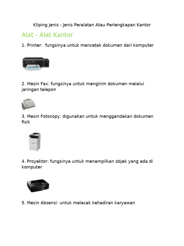 Kliping Jenis - WPS Office | PDF