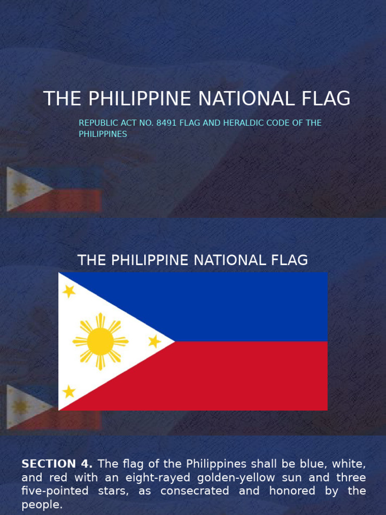 Philippine National Flag Code Explained | PDF | Flag | Philippines