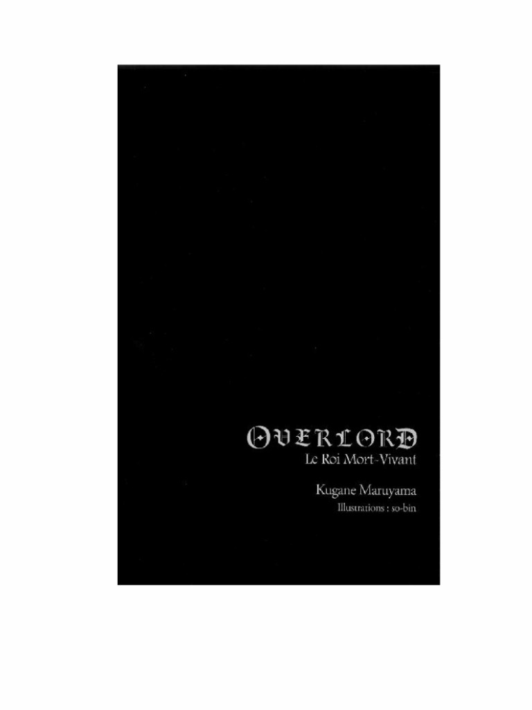 Overlord Volume 01-Le Roi Mort-Vivant | PDF