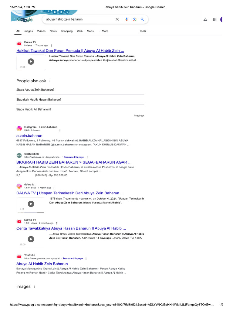 Abuya Habib Zein Baharun | PDF