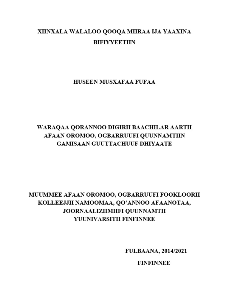 Huseen Musxafaa | PDF