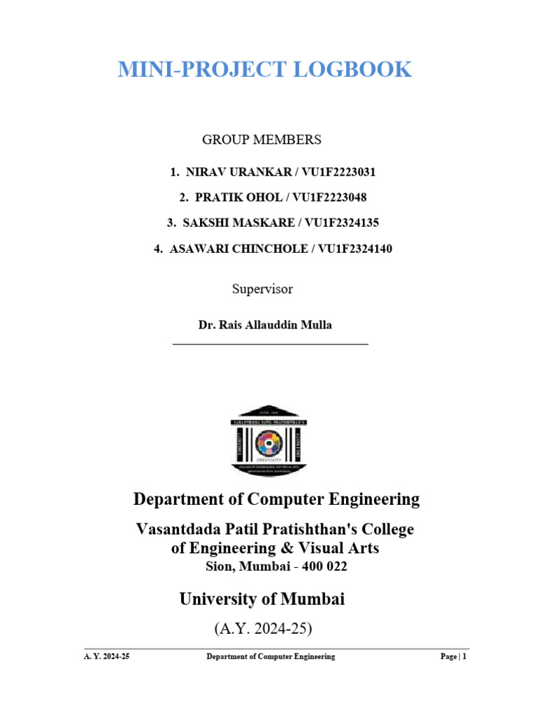 MAIN MINI LOGBOOK | PDF | Cognition