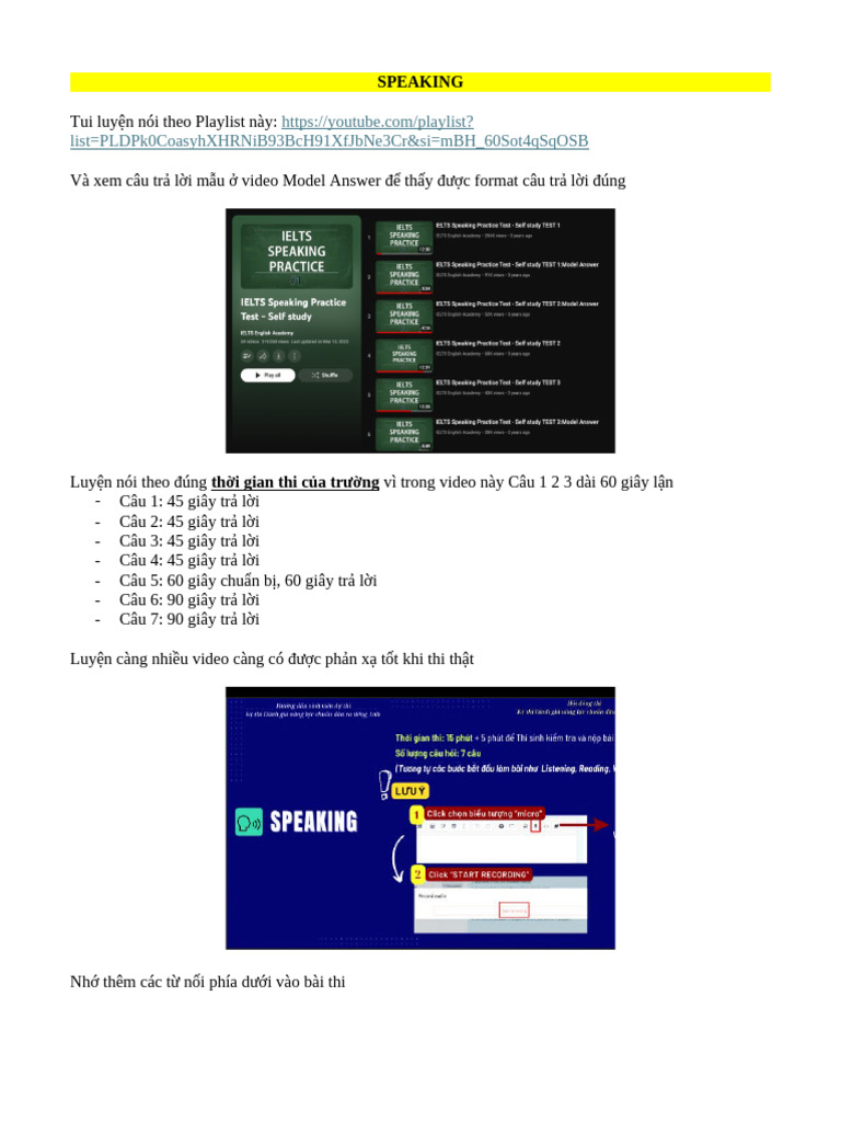 Speaking - Listening - Reading | PDF