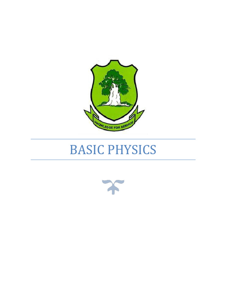 Lecture Notes-Basic Physics-1 | PDF | Force | Stress (Mechanics)