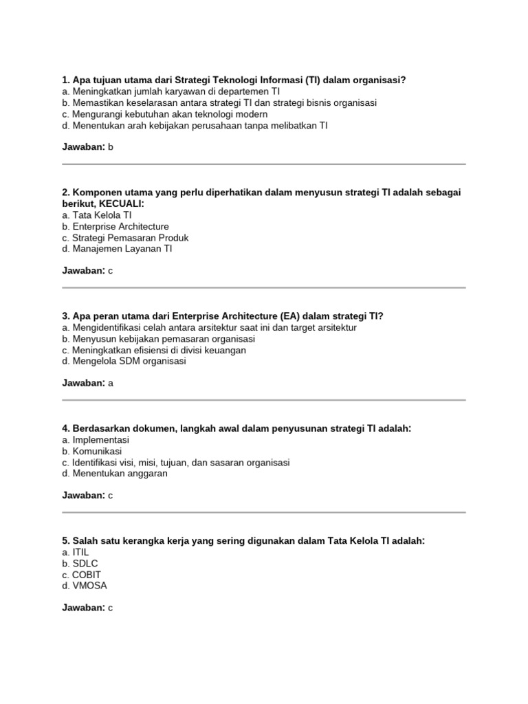 Soal Pranata Komputer | PDF