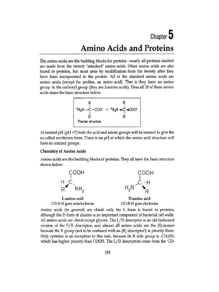 Amino Acids and Proteins | PDF