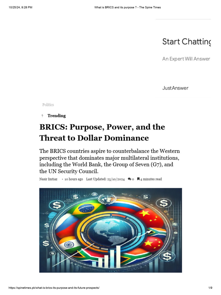 Understanding BRICS: Purpose & Impact | PDF | Economies | International ...