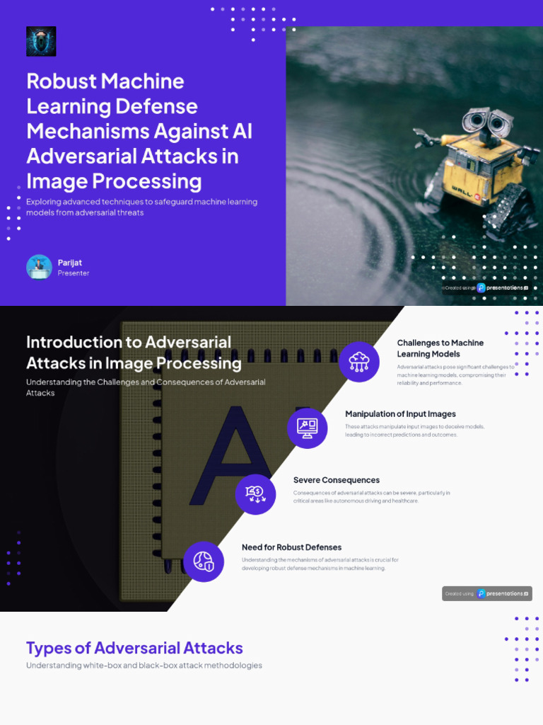 Robust ML Defense Mechanisms Against AI Adversarial Attacks | PDF