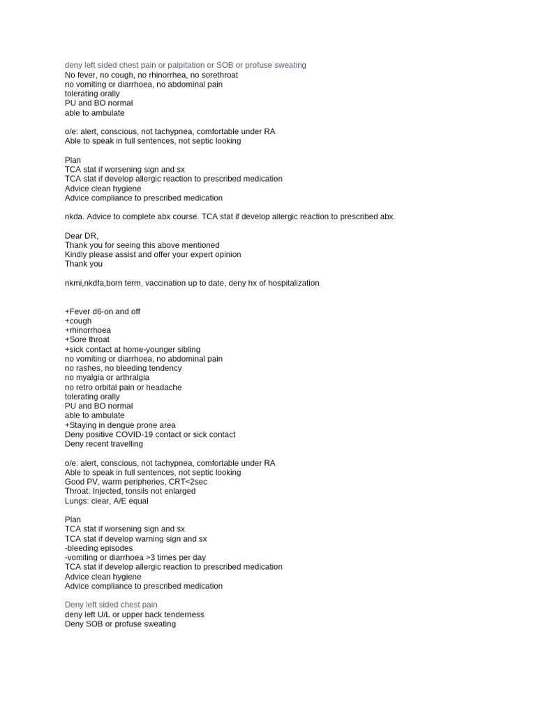 Clerking Template | PDF | Causes Of Death | Medicine