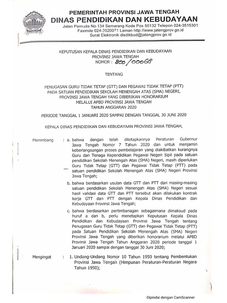 SK GTT Prov 2020 SMT 1 | PDF