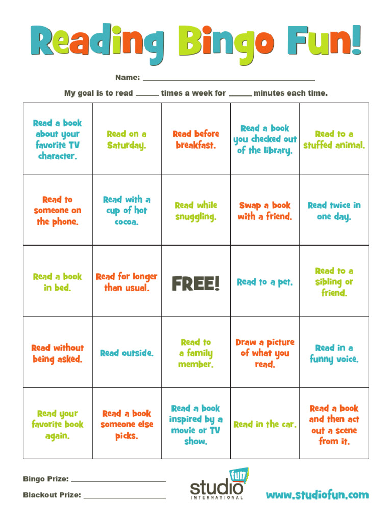 Reading Bingo Challenge Ideas | PDF | General Fiction