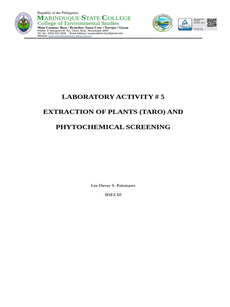 Phytochemical Screening | PDF | Polyphenol | Flavonoid
