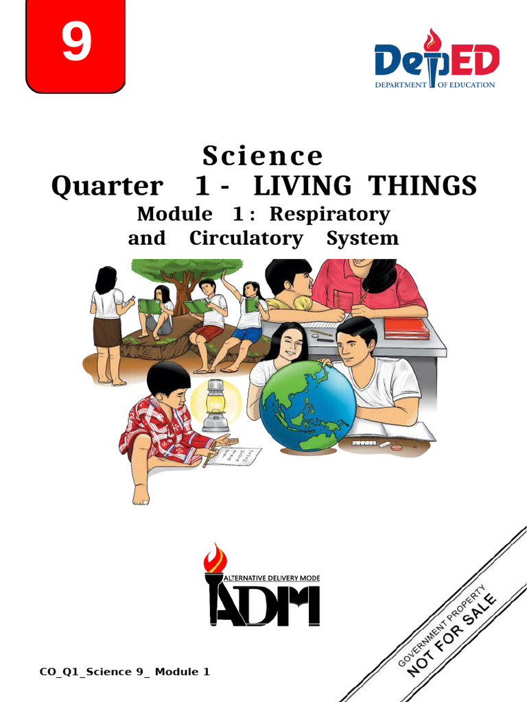 Science-9 Q1 Mod1 Respiratory-And-Circulatory-System VerFinal | PDF | Respiratory Tract | Artery