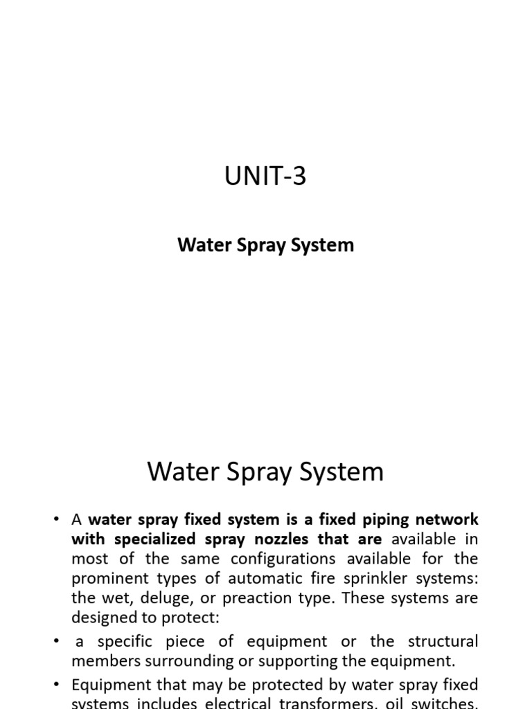 1.PPT Unit 3 FFFI | PDF | Fire Sprinkler System | Energy Technology
