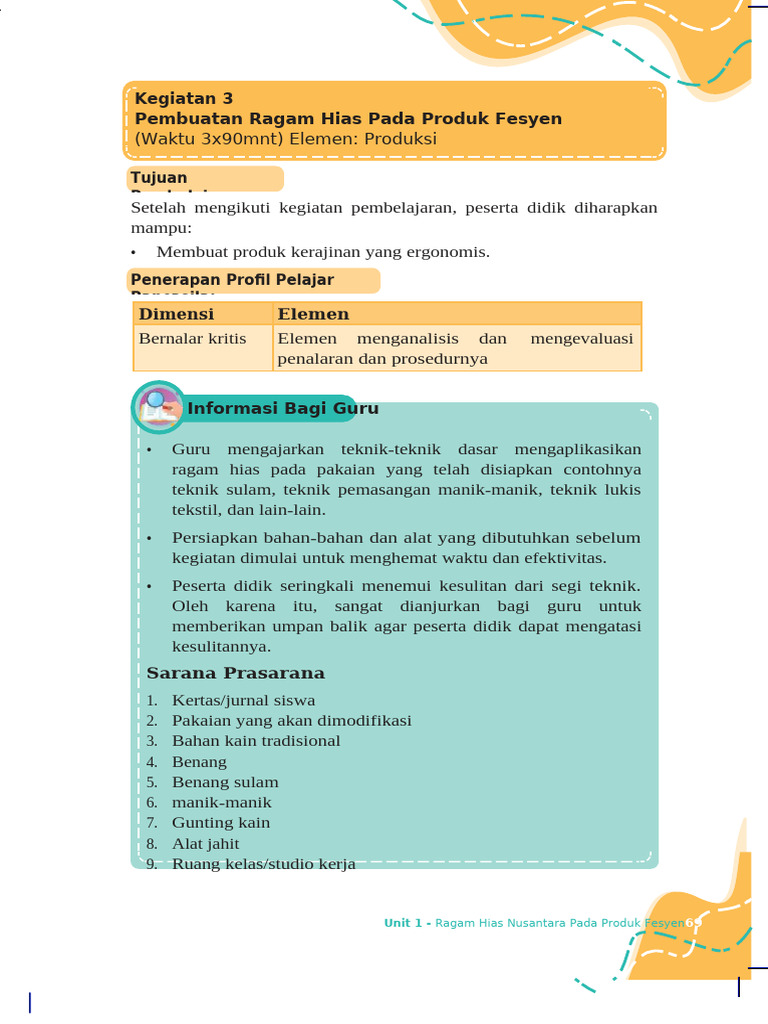 Modul Ajar-Pkwu - Kerajinan-3 | PDF