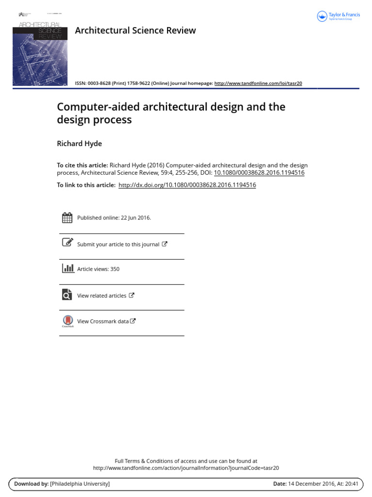 Computer Aided Architectural Design | PDF | Fibre Reinforced Plastic